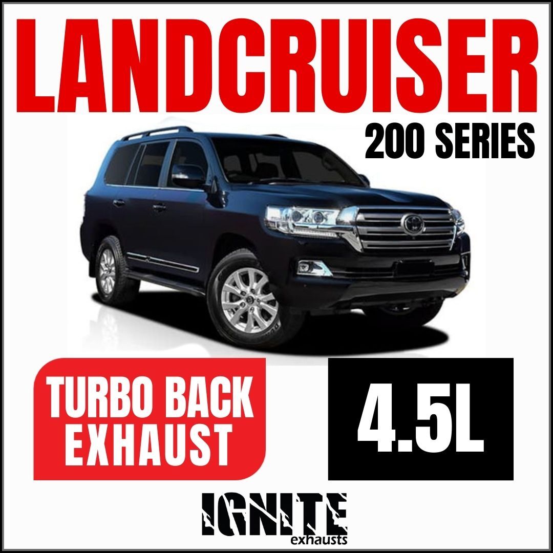 Ignite Exhausts Fits Toyota Landcruiser 10/2016-2021 200 Series 4.5L V8 ...