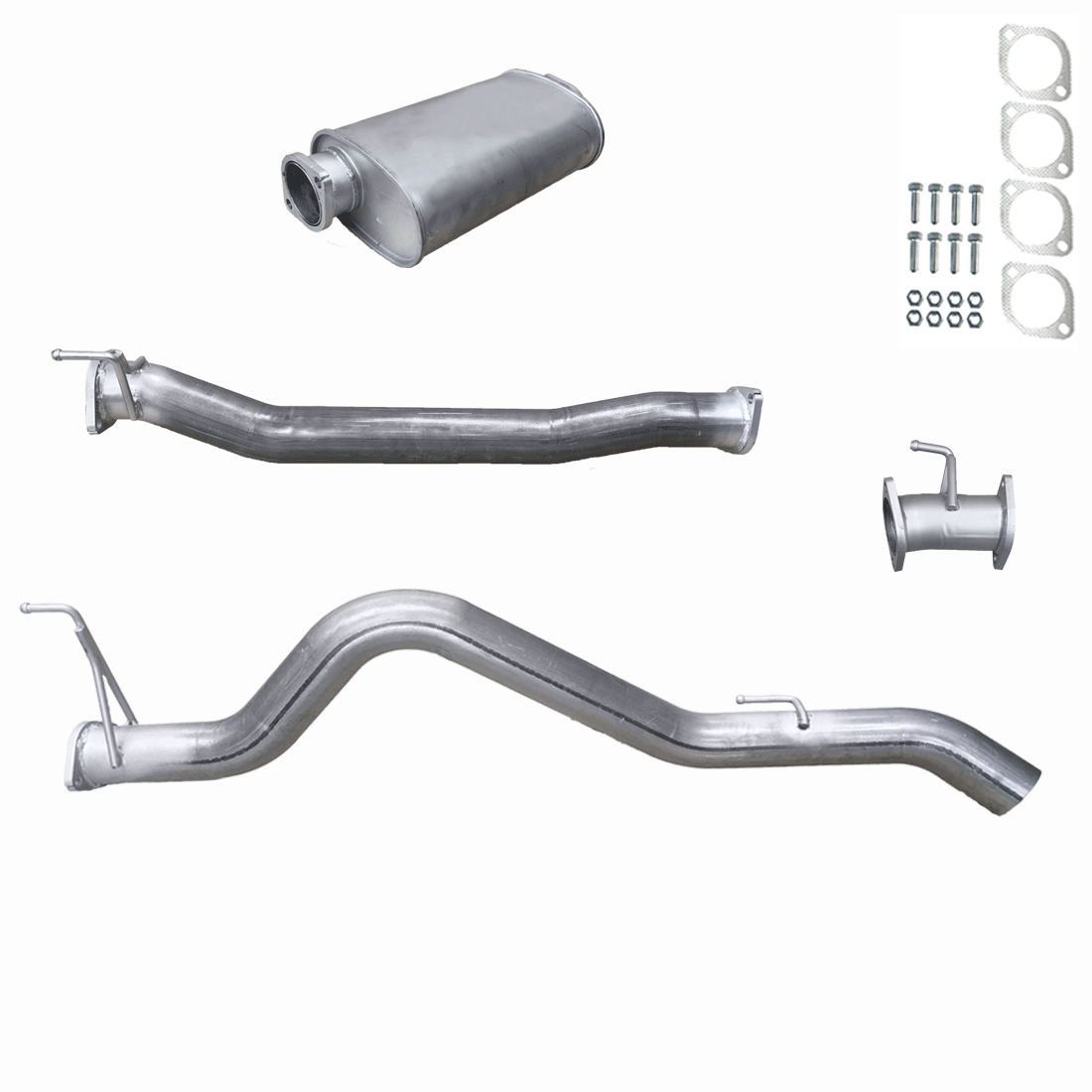 Holden RG Colorado Exhaust 2.8L 3" DPF Back With Muffler Raw Aluminised ...